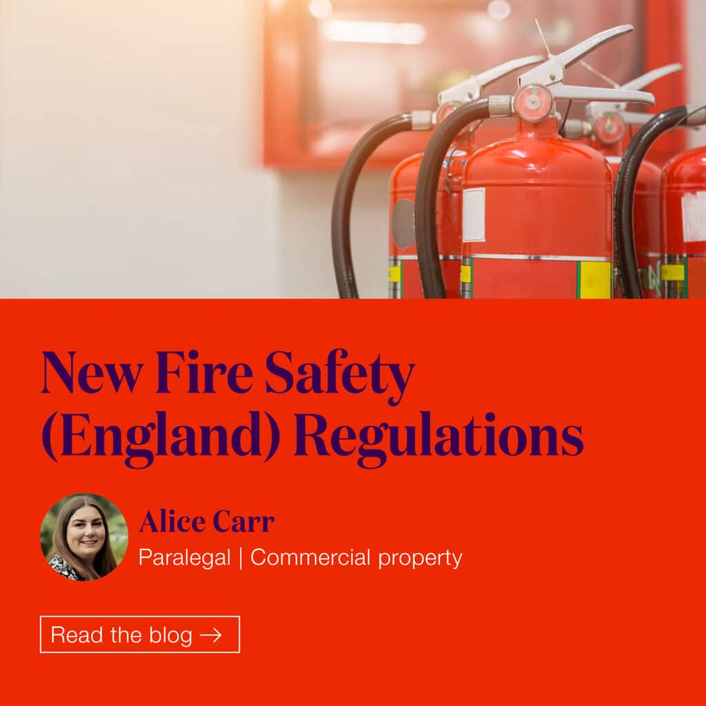 New Fire Safety (England) Regulations - Moore Barlow LLP