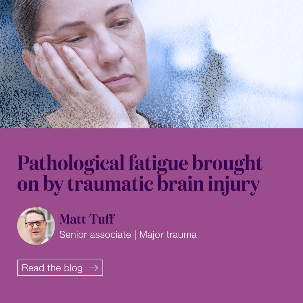 Pathological fatigue brought on by traumatic brain injury - Moore ...