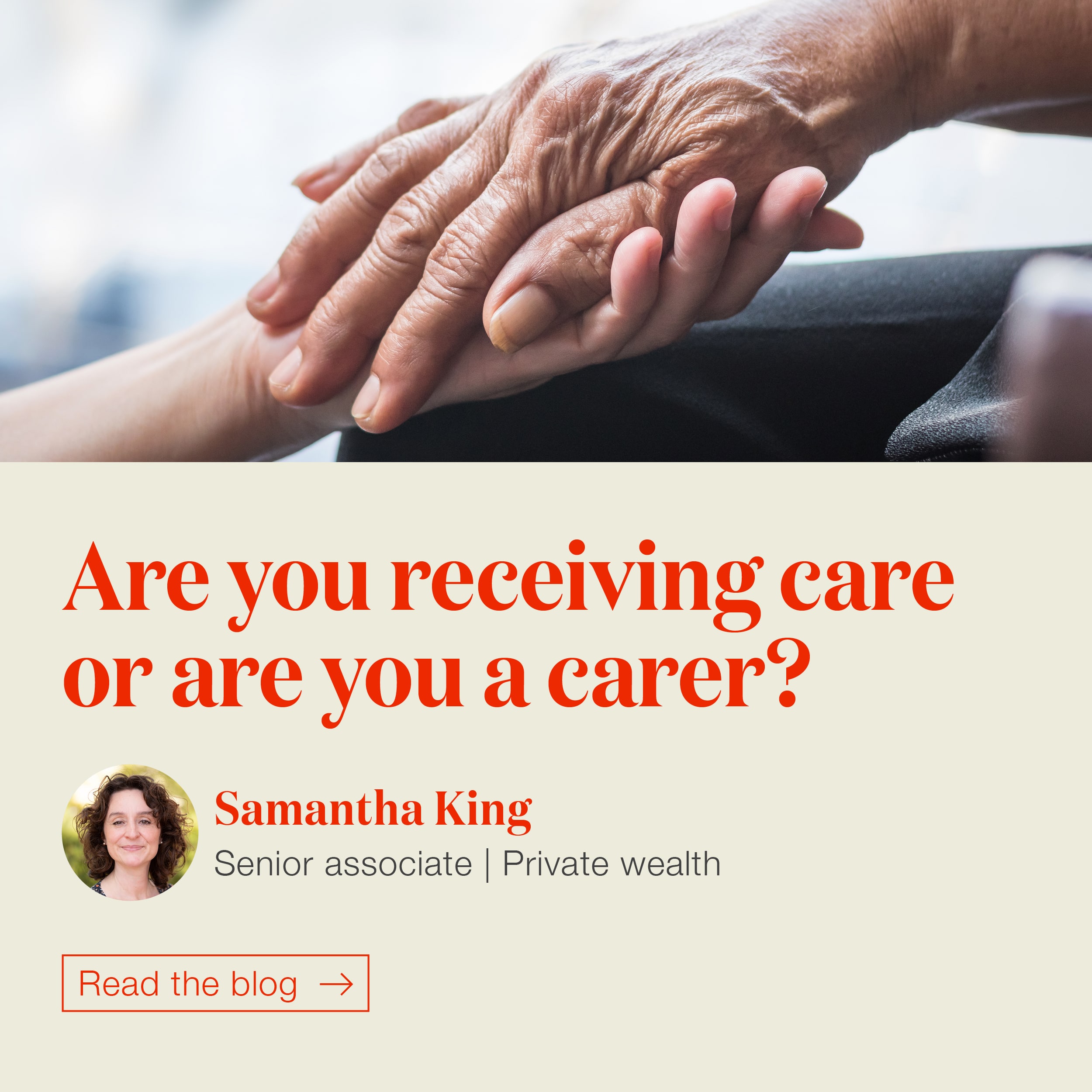 Are you receiving care or are you a carer? - Moore Barlow LLP
