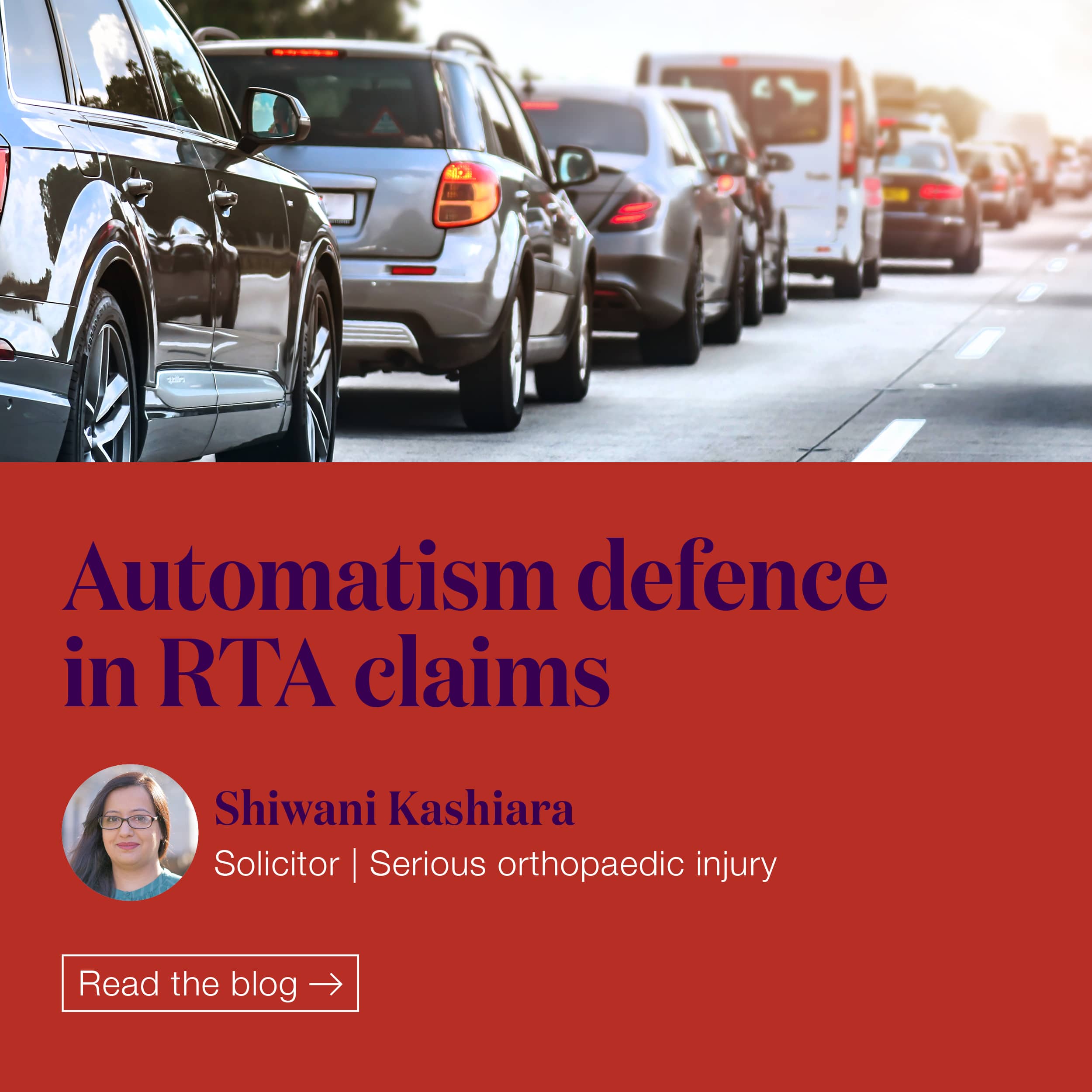 Automatism defence in RTA claims - Moore Barlow LLP