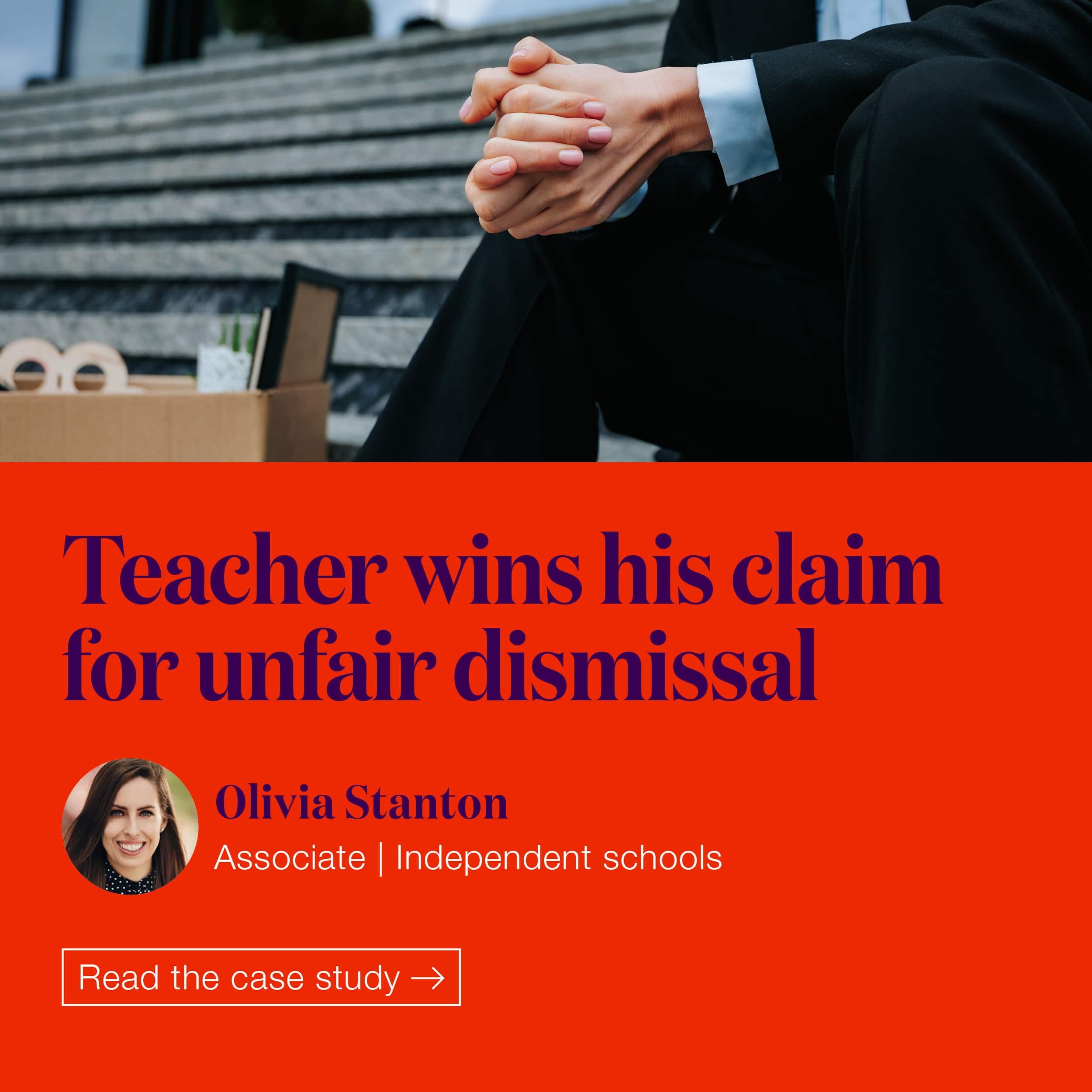 Teacher wins his claim for unfair dismissal - Moore Barlow LLP