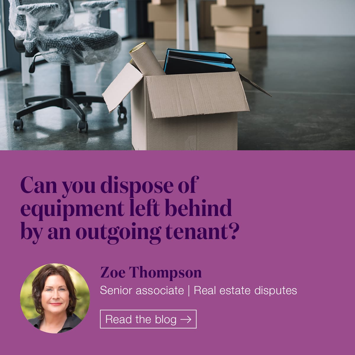 Can you dispose of equipment left behind by an outgoing tenant? - Moore ...